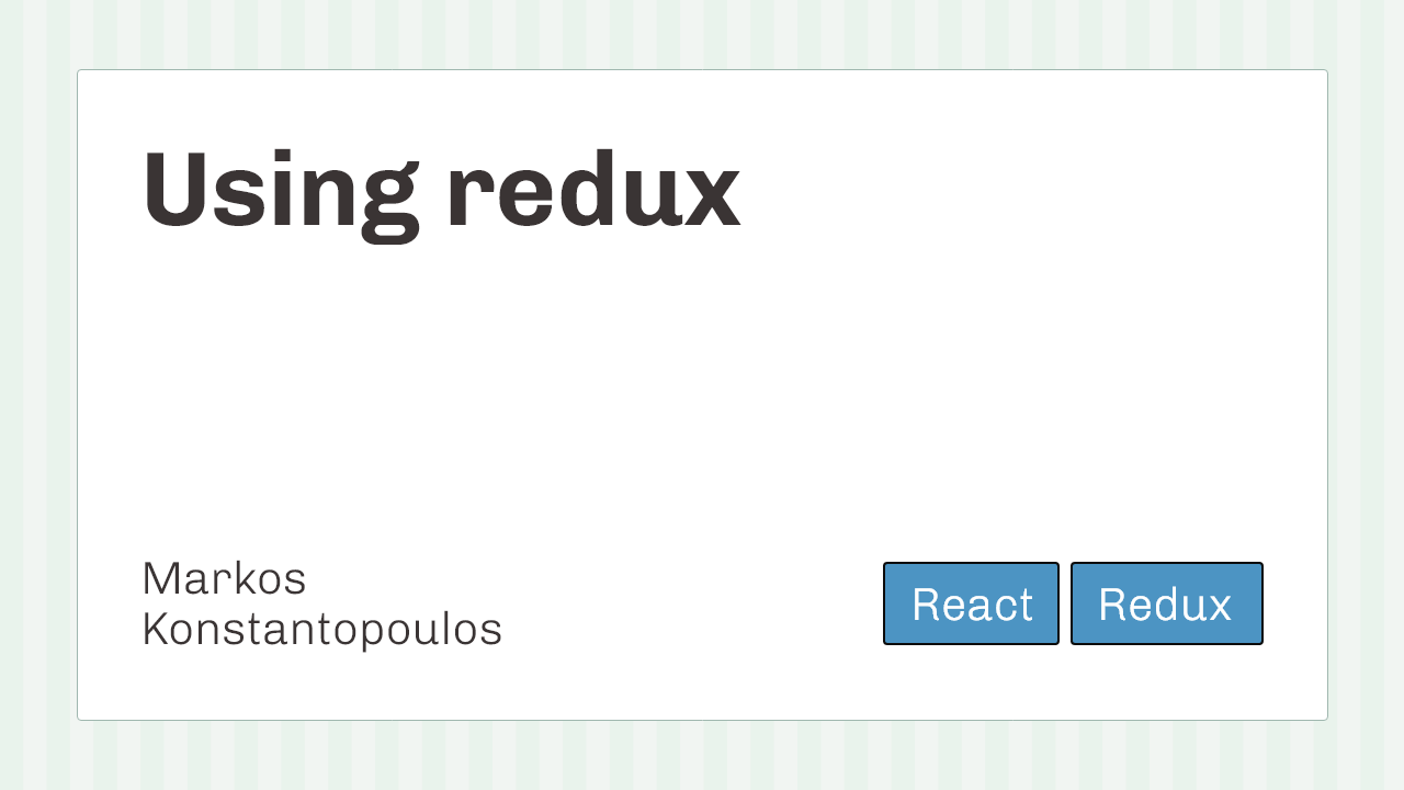 Using Redux Dev Diary