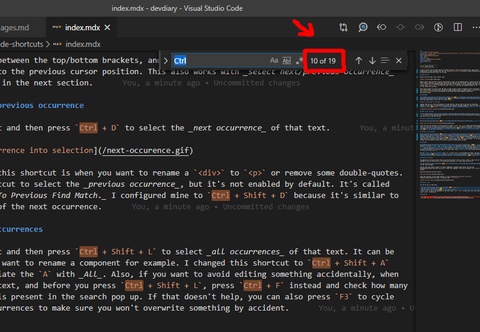 Useful VS Code shortcuts | Dev Diary